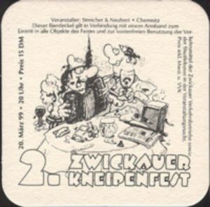 Beer Coaster: Mauritius (Mauritius Brauerei Zwickau, Germany, Federal ...
