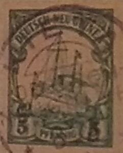 Stamp: Ship SMS "Hohenzollern" - Kieta Provisional Surcharge (German ...