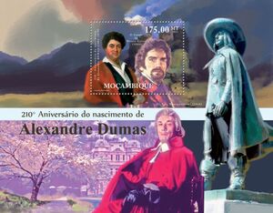 Stamp: Scenes from "Count of Monte Cristo" (Mozambique(Alexandre Dumas ...