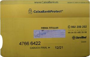 Bank Card: Caixabank (Caixabank, Spain) Col:ES-VE-0433
