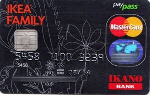 Bank Card: Ikea Family (Ikano bank, PolandCol:PL-MC-0473.01