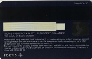 Bank Card: Eclipse (Fortis Bank, PolandCol:PL-VI-0095.02