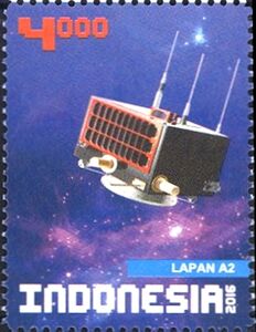 Stamp: Lapan A2 (Indonesia(Indonesian Satellites) Mi:ID 3261,Yt:ID 2796 ...