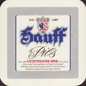 Sous-bock de bière: Hauff (Hauff Bräu Lichtenau GmbH & Co. KG ...