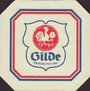 Sous-bock de bière: Gilde (Gilde Brauerei AG, Allemagne, République ...