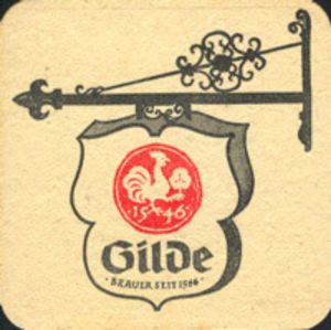 Sous-bock de bière: Gilde (Gilde Brauerei AG, Allemagne, République ...