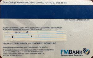 Bank Card: FM Bank Visa Business (FM Bank PBP SA./Nest Bank SA ...