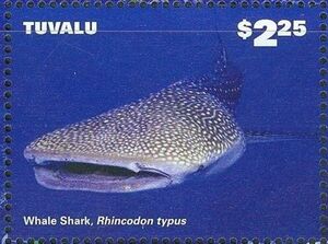 Stamp: Whale Shark (Tuvalu(Sharks) Mi:TV 2069