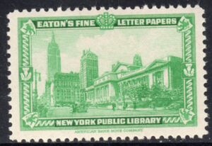Stamp: Eaton's Fine Letter Papers (Cinderellas(U.S.A.) Col:US 1939-08
