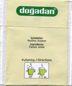 Tea Bag: Rezene, Bitki Çayi, ® in logo, dif color (doğadan, Türkiye ...