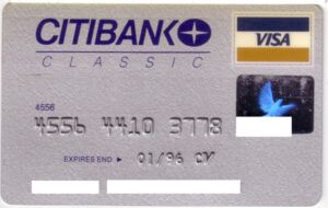 Tarjeta de Banco: Citibank Classic Visa (04/93) (Citibank, GreciaCol:GR ...
