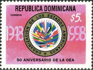 Stamp: OAS Emblem (Dominican RepublicMi:DO 1881,Sn:DO 1274,Yt:DO 1305 ...