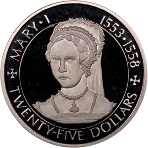 Coin: 25 Dollars (Queen Mary I 1553 - 1558) (Cayman Islands(1975~1977 ...