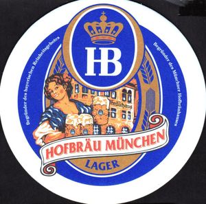 Bierdeckel: Hb (Staatliches Hofbräuhaus in München, Deutschland ...