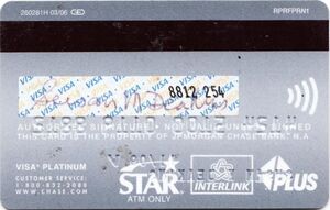 Bank Card: Blink Check Card (JPMorgan Chase Bank, United States of ...