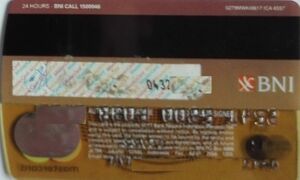 Bank Card: Style Titanium (Bank BNI, IndonesiaCol:ID-MC-0078.02