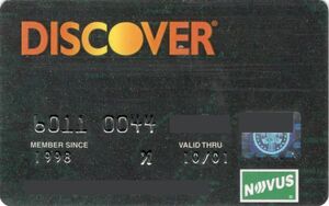 Bank Card: Discover Novus (Discover, United States of AmericaCol:US-GM ...