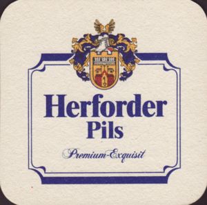 Beer Coaster: Herforder (Herforder Brauerei GmbH & Co. KG, Germany ...