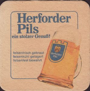 Beer Coaster: Herforder (Herforder Brauerei GmbH & Co. KG, Germany ...
