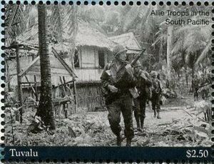 Stamp: Allied Troops (Tuvalu(75th Anniversary of World War II) Mi:TV ...