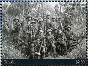 Stamp: Allied Troops (Tuvalu(75th Anniversary of World War II) Mi:TV ...