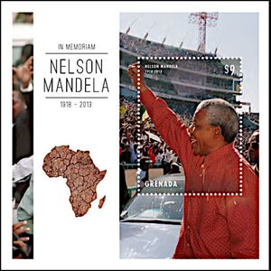 Stamp: Nelson Mandela (Grenada(Nelson Mandela (1918-2013)) Mi:GD BL852 ...