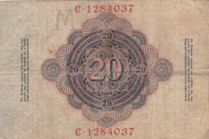 Banknote: 20 Mark (Germany(1906 Issue - Reichsbanknote, Imperial Bank ...