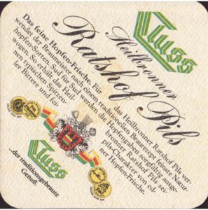 Beer Coaster: Cluss (Brauerei Cluss, Germany, Federal RepublicCol:DE-003518