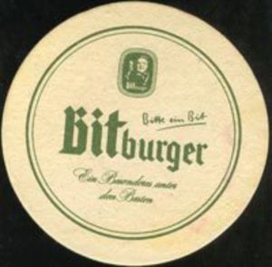Beer Coaster: Bitburger (Bitburger Brauerei, Germany, Federal ...