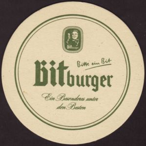 Beer Coaster: Bitburger (Bitburger Brauerei, Germany, Federal ...