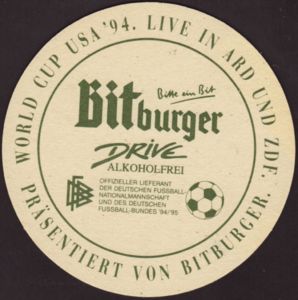 Beer Coaster: Bitburger (Bitburger Brauerei, Germany, Federal ...