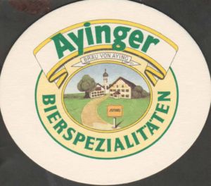 Sous-bock de bière: Ayinger (Brauerei Aying Franz Inselkammer KG ...
