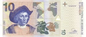 钞票: 10 Colones (萨尔瓦多(1997-1998 Issue) Wor:P-148a.1