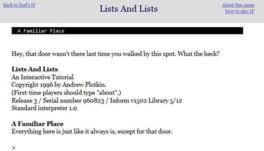 ビデオゲーム: Lists and Lists (Unknown, 世界 🎮