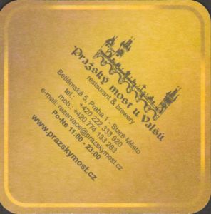 Beer Coaster: Prazsky most (Prazsky most u Valsu, Czech RepublicCol:CZ ...