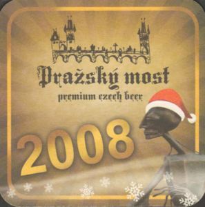 Beer Coaster: Prazsky most (Prazsky most u Valsu, Czech RepublicCol:CZ ...