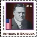 Stamp: Herbert Hoover, 1874-1964 (Antigua and Barbuda(Presidents of the ...