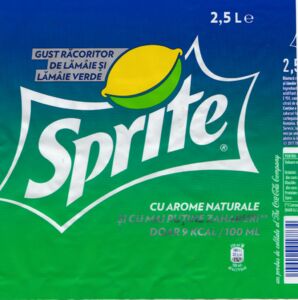 Etiqueta de bebida: Sprite (S.C. Coca-Cola HBC Romania S.R.L ...