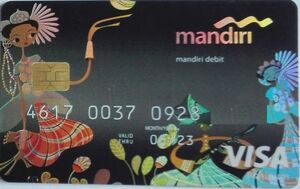 Bank Card: Mandiri Visa Platinum (Bank Mandiri, IndonesiaCol:ID-VI-0058.01