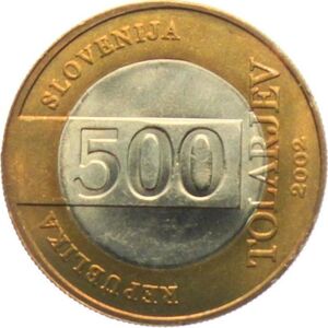 Coin: 500 Tolarjev (FIFA World Cup 2002) (Slovenia(1991~2006 - Tolar (Commemorative)) WCC:km45