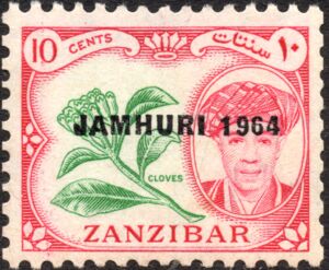 Stamp: Cloves (Zanzibar) (Overprints) Mi:TZ-ZB 282,Sn:TZ-ZB 286,Yt:TZ ...