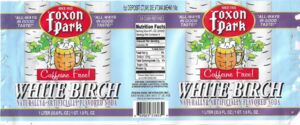 Drink Label: Foxon Park White Birch (Foxon Park Beverage Inc., United ...