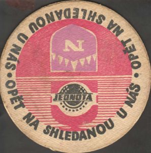 Beer Coaster: Jednota (Jednota Černá Hora, Czech RepublicCol:CZ-001864