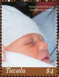 Stamp: Archie Harrison Mountbatten-Windsor (Tuvalu(Royal Birth) Mi:TV ...