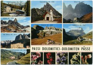 Postcard: PASSI DOLOMITI-DOLOMITEN PÄSSE (Italy(_ Dolomites) Col:IT ...