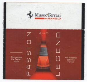 Admission Ticket: Museo Ferrari - Passion and Legend (ItalyCol:IT-00733