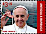 Stamp: Pope Francis in New York (Antigua and Barbuda(Visit of Pope ...