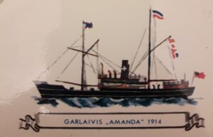 Calendario de Bolsillo: Steamship Garlaivis Amanda 1914 (Lituania(Ships ...