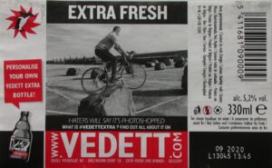 Drink Label: Vedett Extra Fesh (Duvel Moortgat, BelgiumCol:BE-BEER-027827
