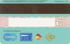 Bank Card: Maestro & Eurocheque (ABN-AMRO Bank, Netherlands) Col:NL-MS ...